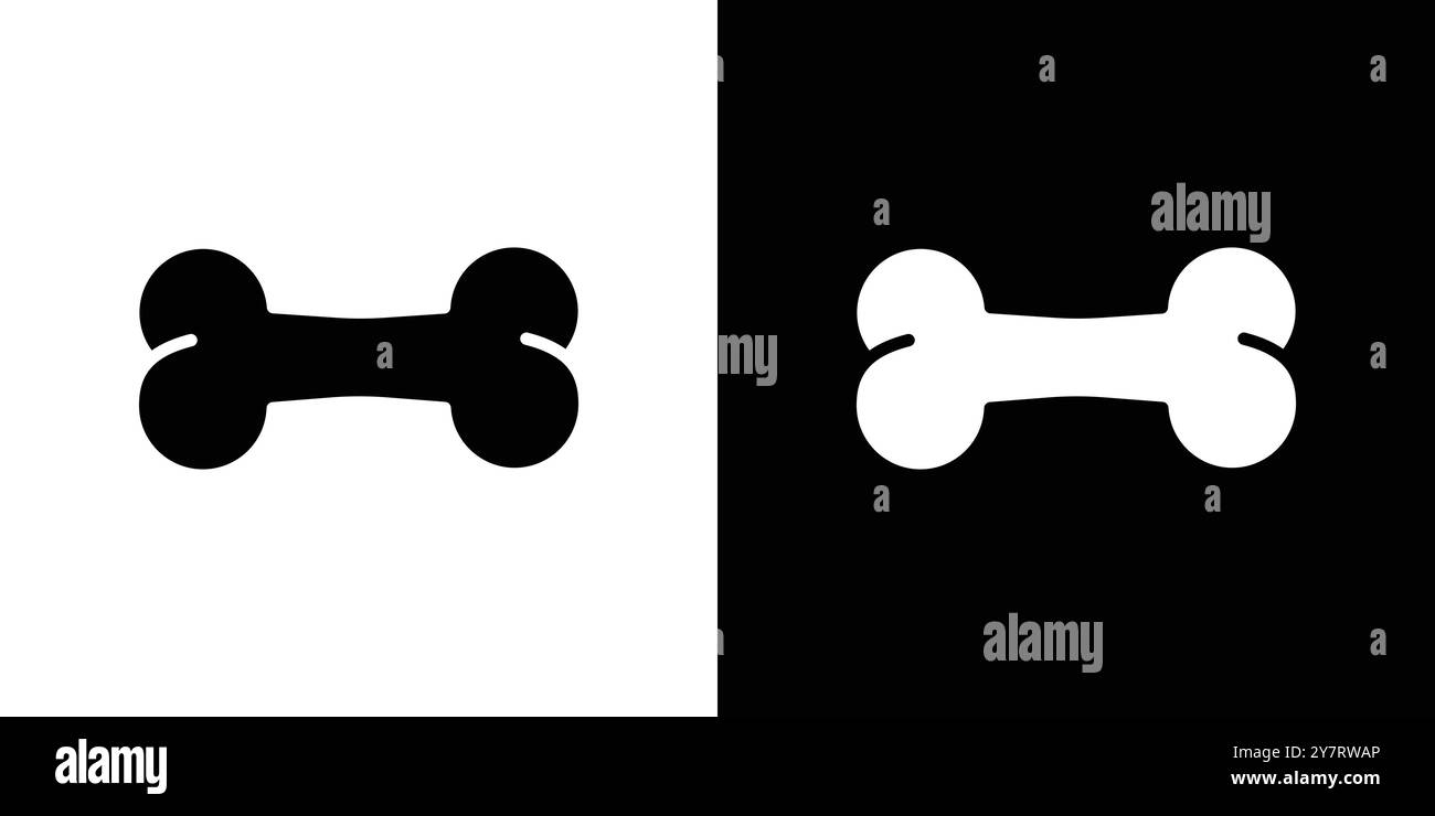 Dog bone icon vector line logo mark or symbol set collection outline ...