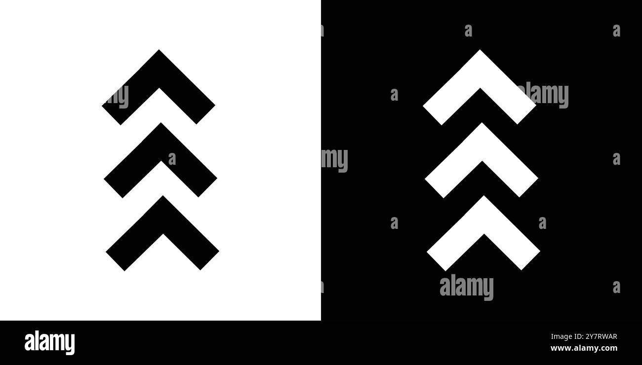 Arrow chevron icon vector line logo mark or symbol set collection outline style Stock Vector ...