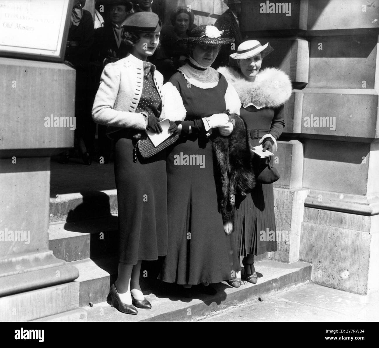 PRIVATE VIEW AT THE ROYAL ACADEMY OF ARTS Miss Ethel Bartlett, Dame ...