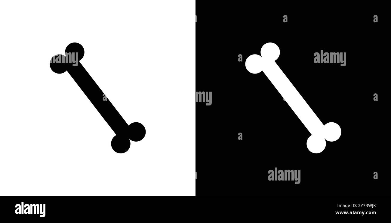 Bone icon vector line logo mark or symbol set collection outline style ...