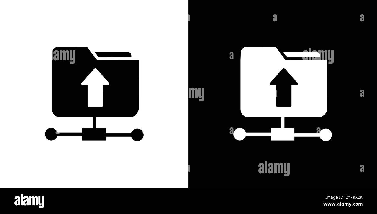 FTP navigate up icon vector line logo mark or symbol set collection ...