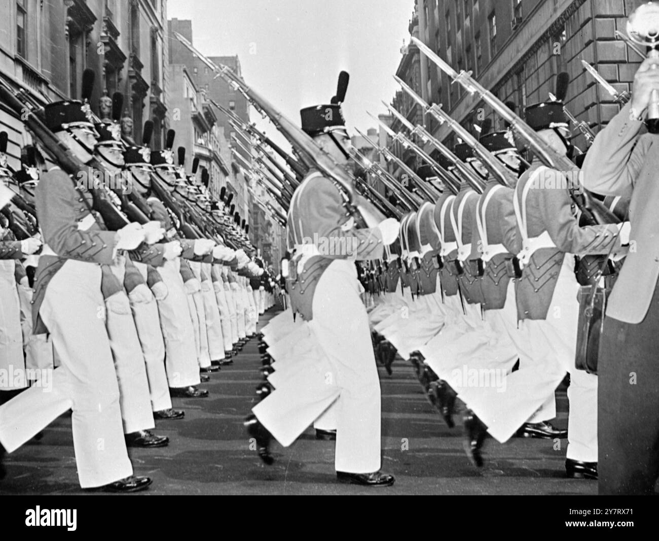 WEST POINTERS IN ARMED FORCES DAY PARADE. NEW YORK. The Contingent from ...