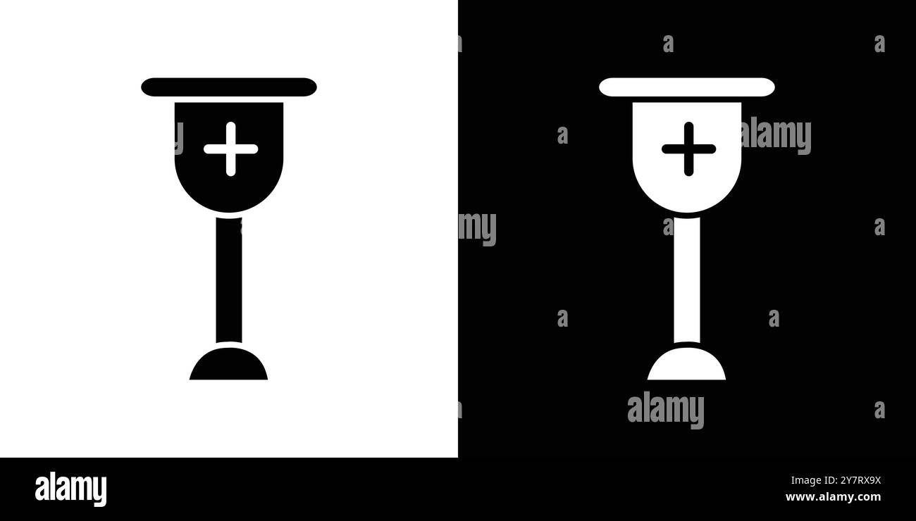 Holy chalice icon vector line logo mark or symbol set collection outline style Stock Vector ...