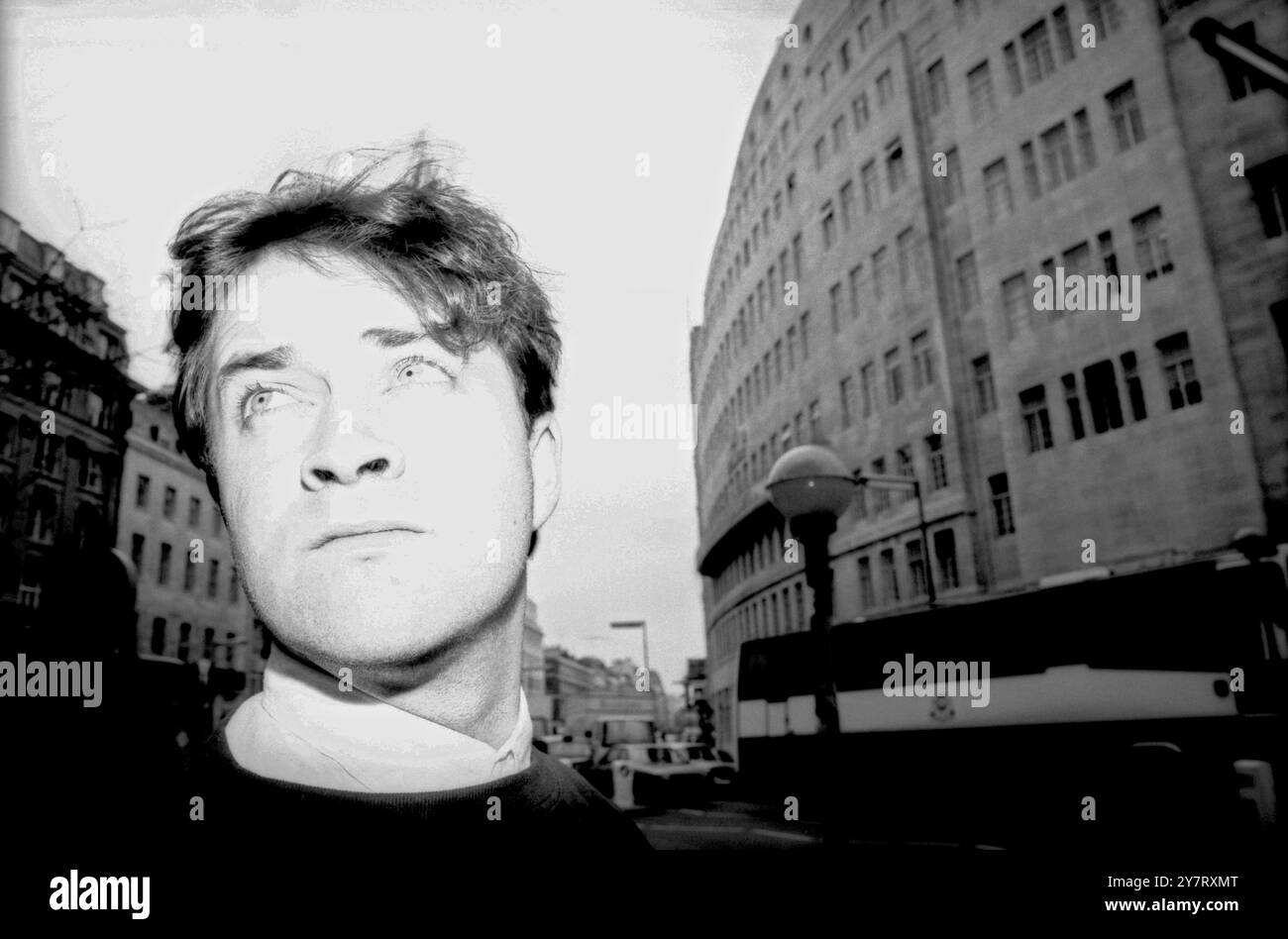 Portrait of a young Harry Enfield in Upper Regent Street, London, UK ...
