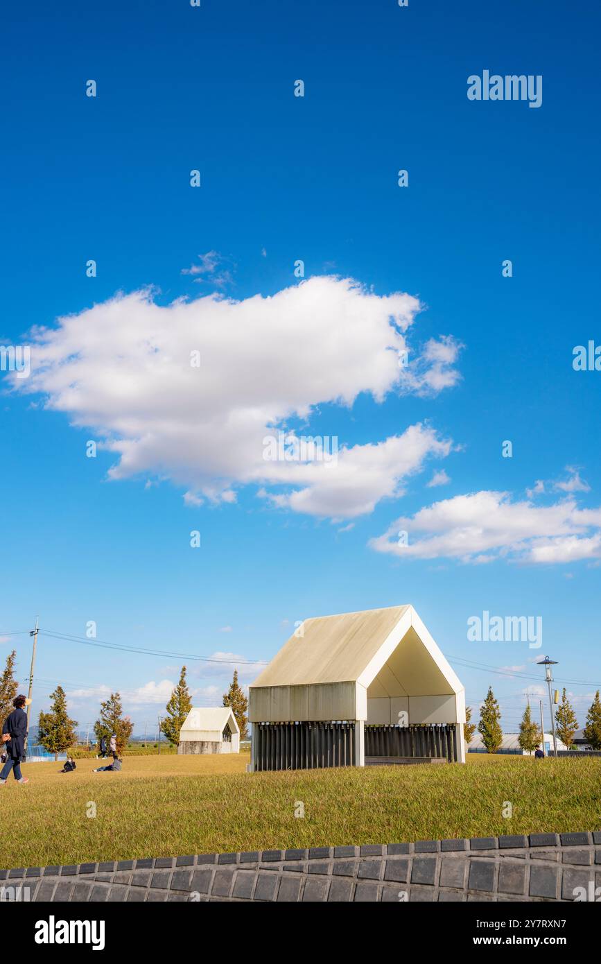This photo captures a peaceful scene at Sinri Holy Ground in Dangjin ...