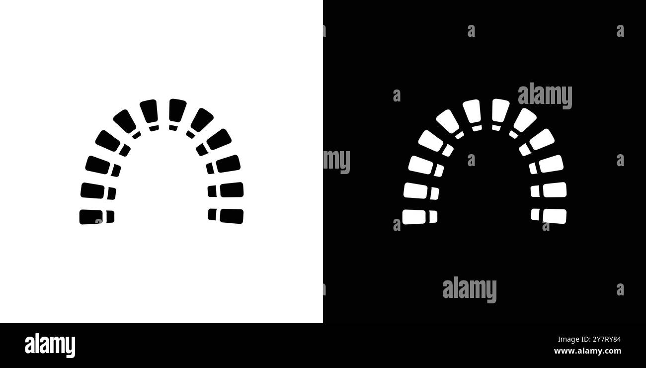 lingual braces icon vector line logo mark or symbol set collection ...
