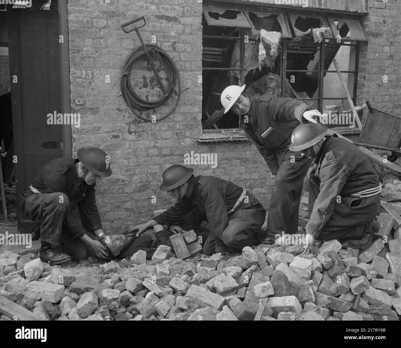 CIVIL DEFENCE - TRAINING GROUND OPENED Stock Photo - Alamy