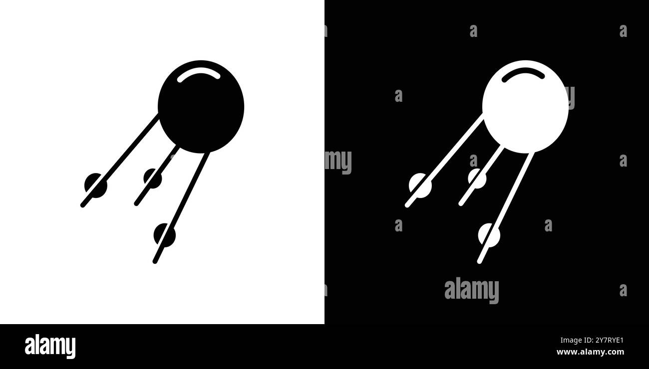 Linear sputnik icon vector line logo mark or symbol set collection outline style Stock Vector ...