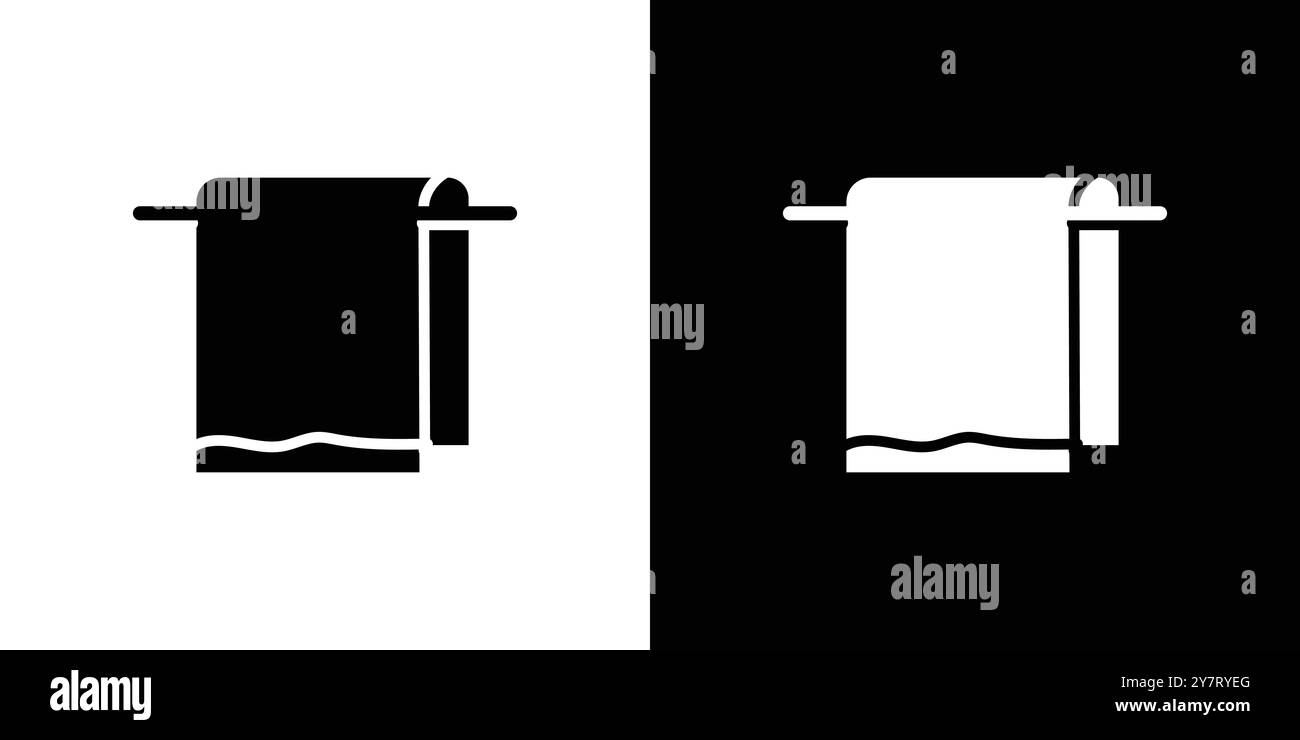 Towel Icon Vector Line Logo Mark Or Symbol Set Collection Outline Style Stock Vector Image And Art