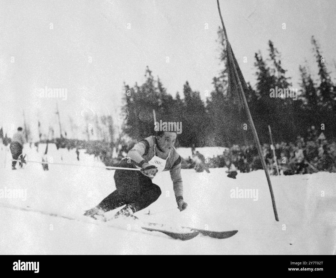 OLYMPICS - MEN SLALOM RACE Stock Photo - Alamy