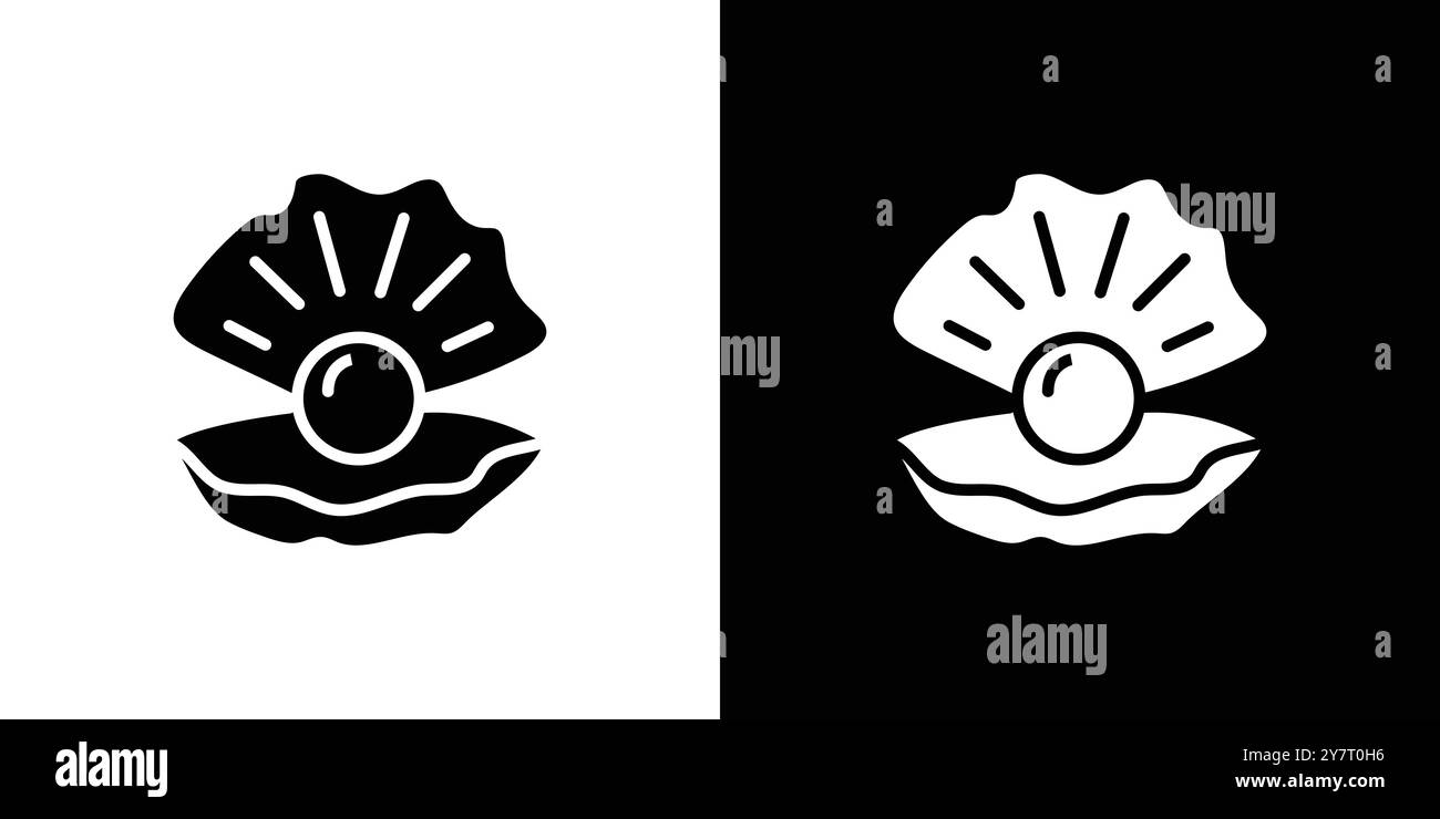 Pearl icon vector line logo mark or symbol set collection outline style ...