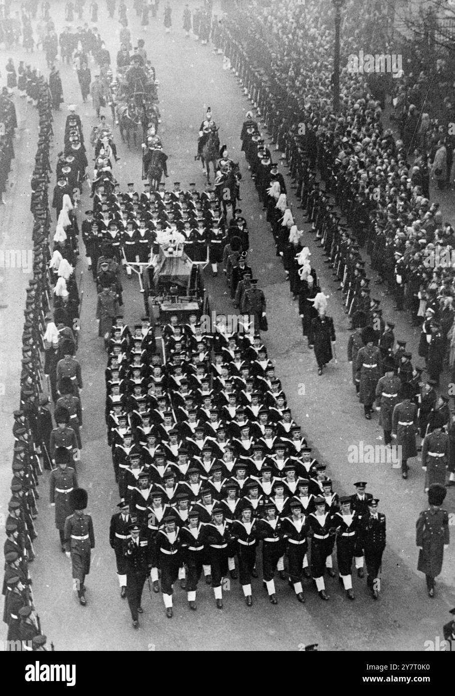 GEORGE VI KING - FUNERAL PROCESSION THROUGH LONDON - United Kingdom ...