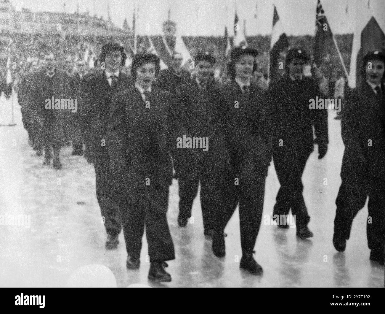 OLYMPIC WINTER GAMES OPENS IN OSLO 16.2.52. 12 I.N.P. PHOTO SHOWS: The ...