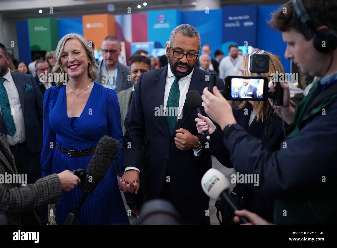 Tory leadership candidate, James Cleverly and his wife Susie are ...