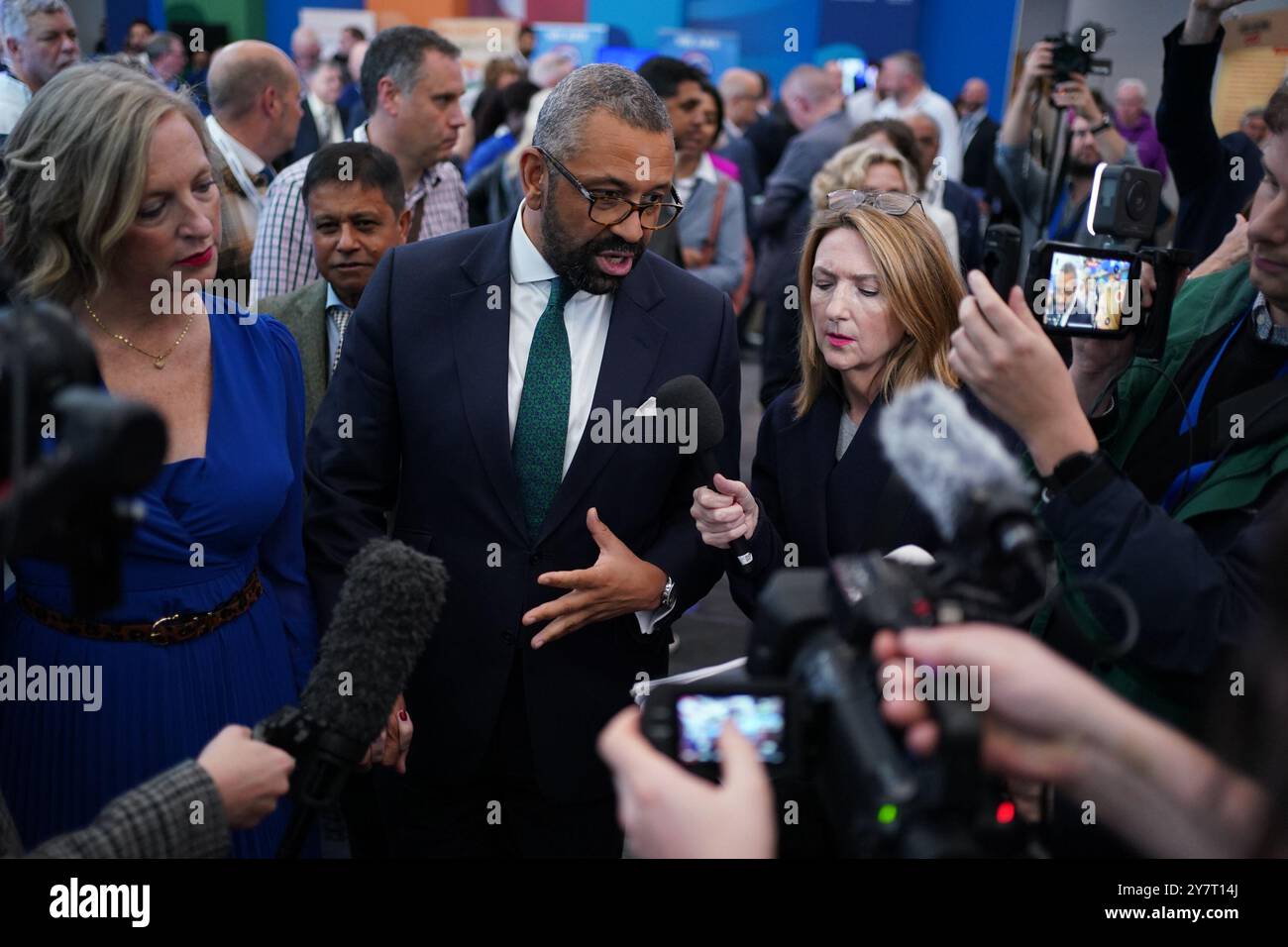 Tory leadership candidate, James Cleverly and his wife Susie are ...