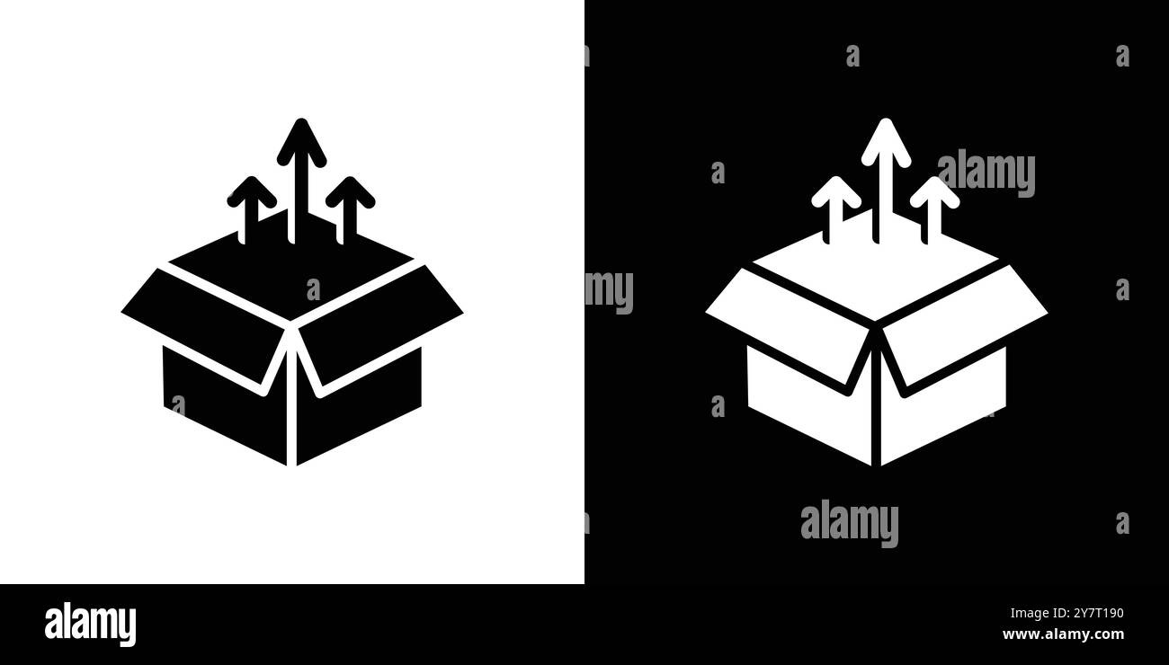 Product release icon vector line logo mark or symbol set collection ...