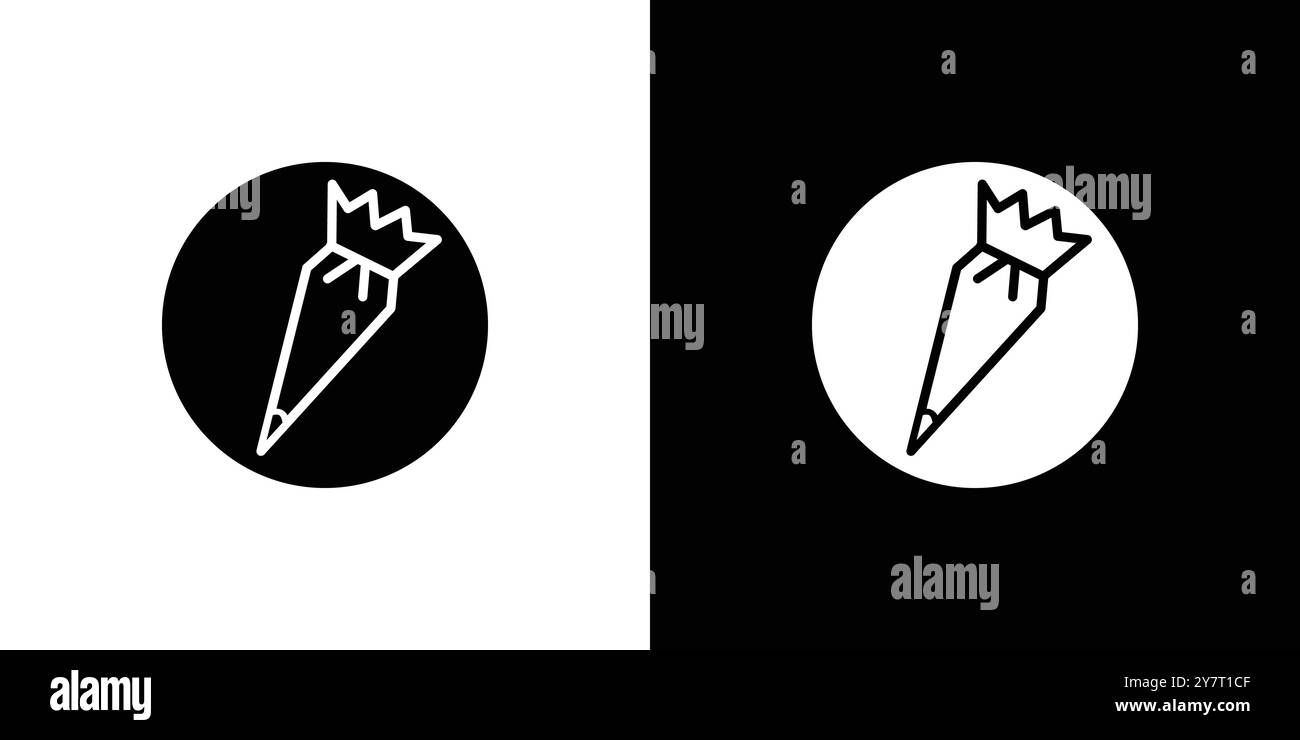 Pastry bag icon vector line logo mark or symbol set collection outline style Stock Vector Image ...