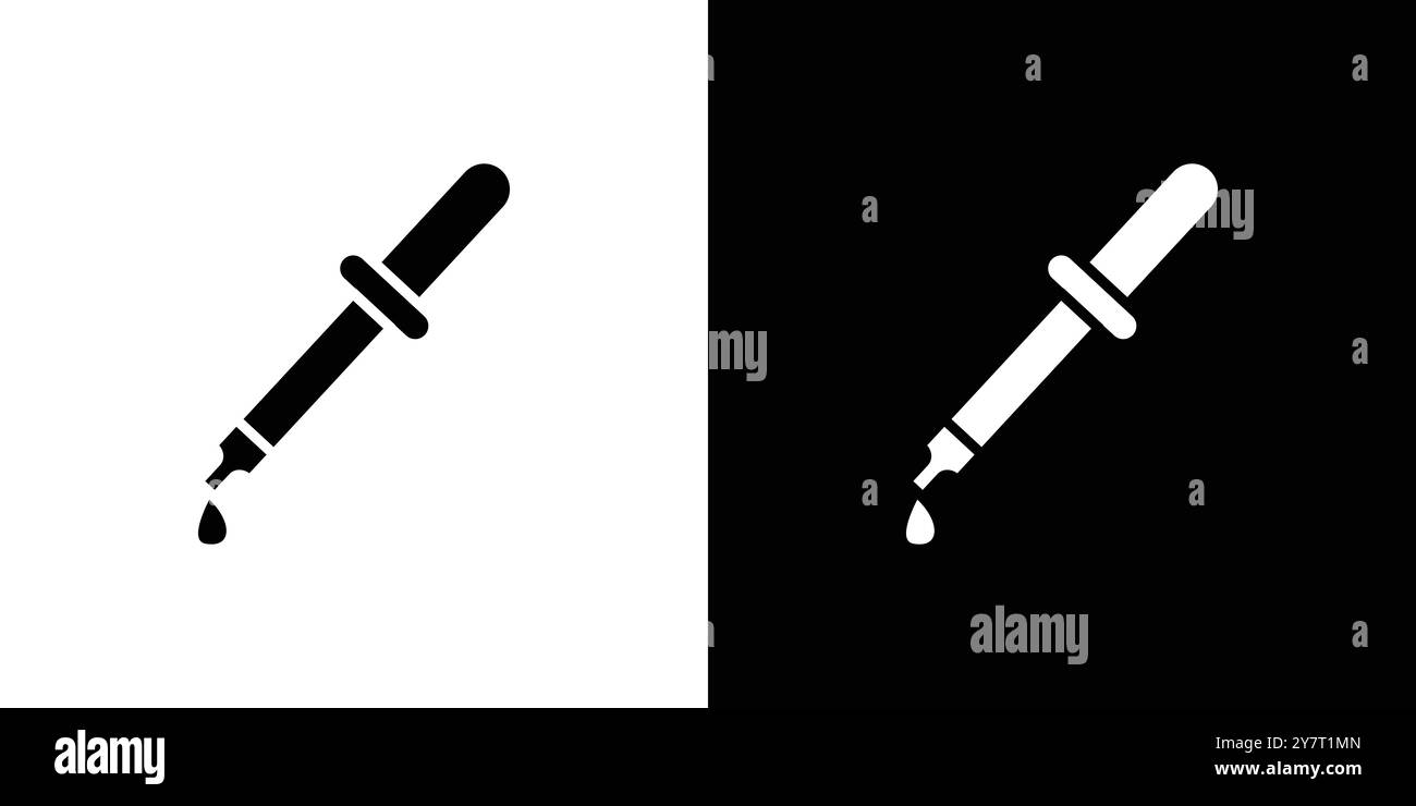 pipette icon vector line logo mark or symbol set collection outline ...