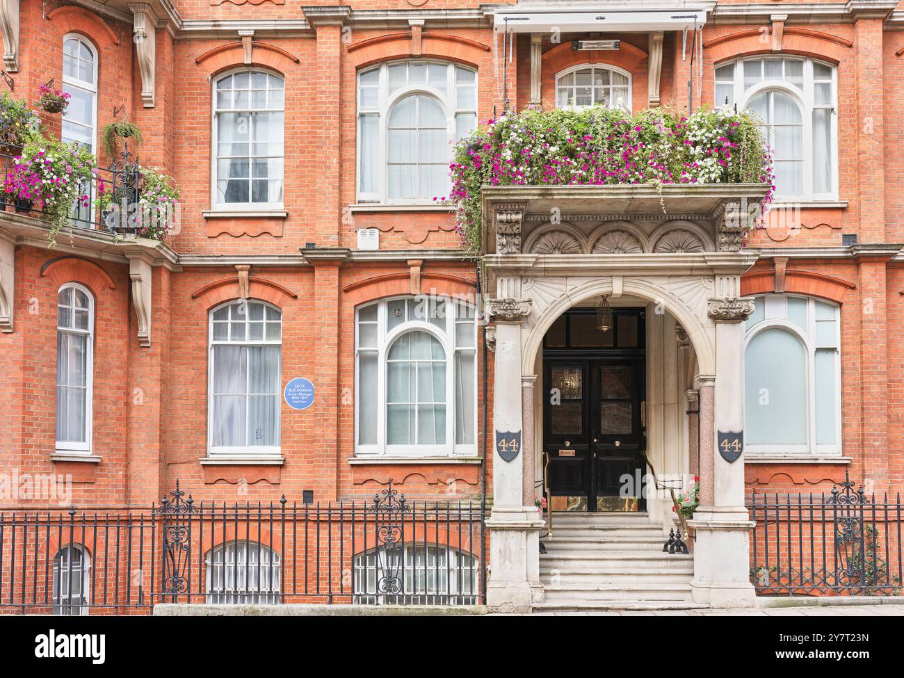 Audley Mansions, a block of luxury apartments, Mayfair, London, England ...