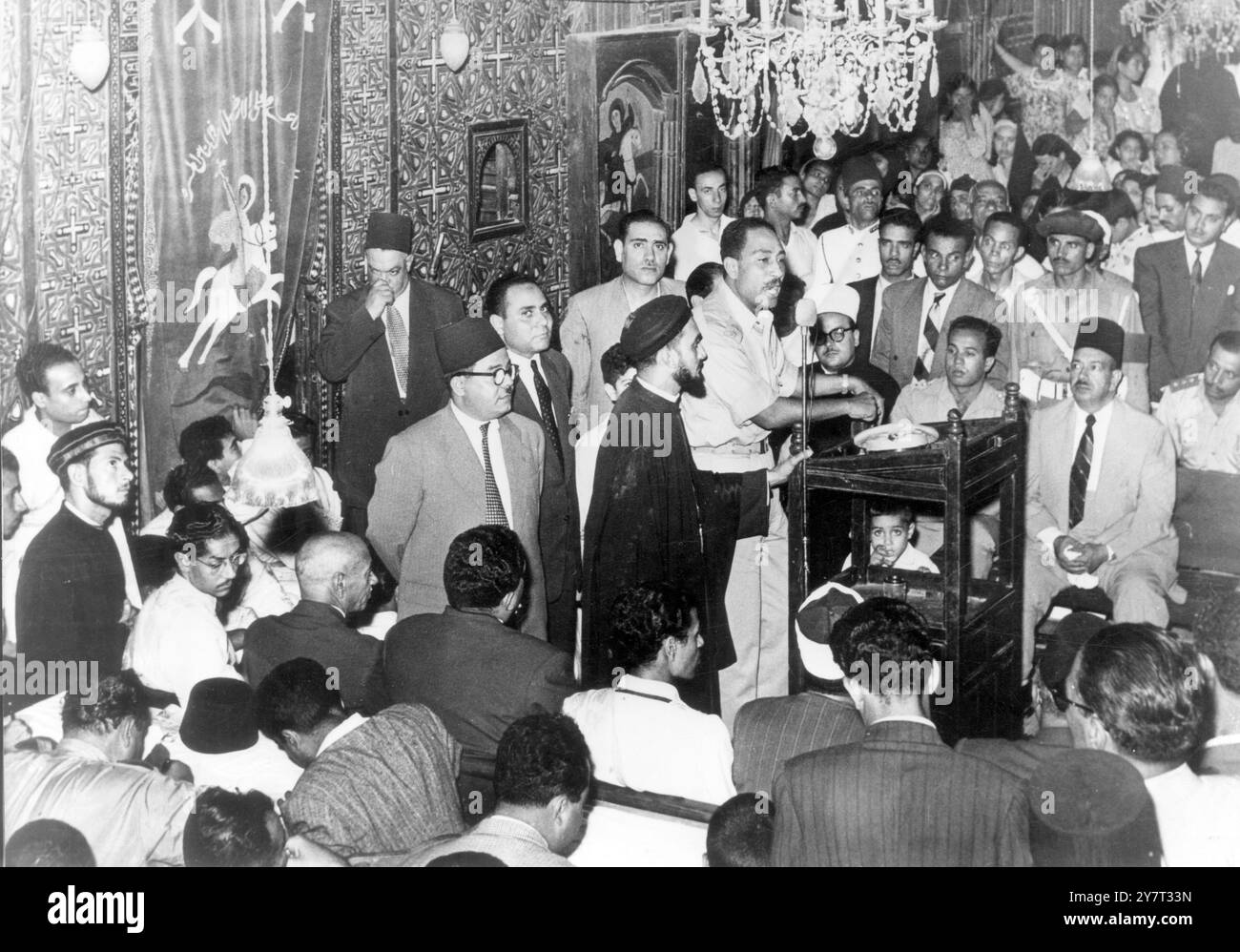 A NEW YEAR OCCASION - - Cairo, Egypt : Lieut Colonel Anwar el-Sadat ...