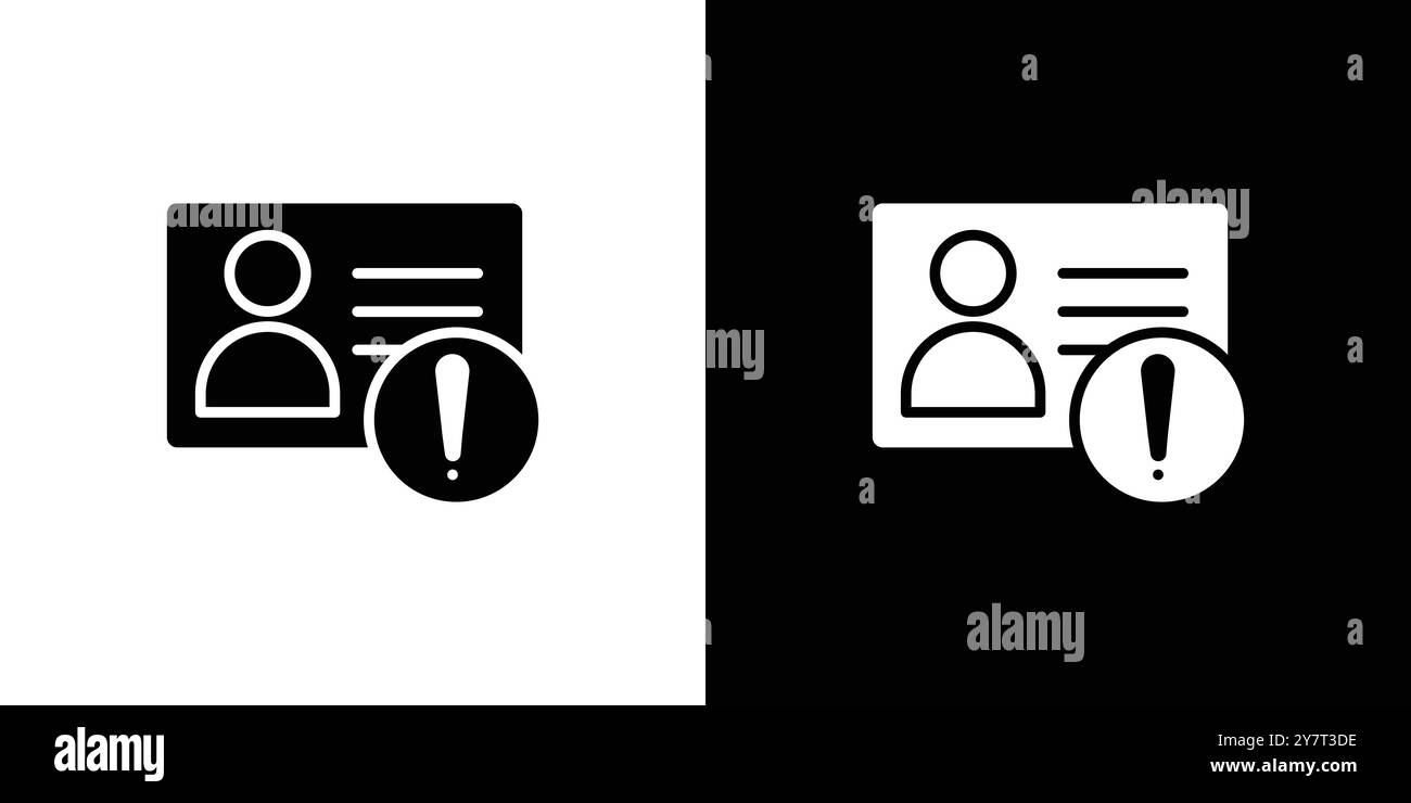Unauthorized Access icon vector line logo mark or symbol set collection ...