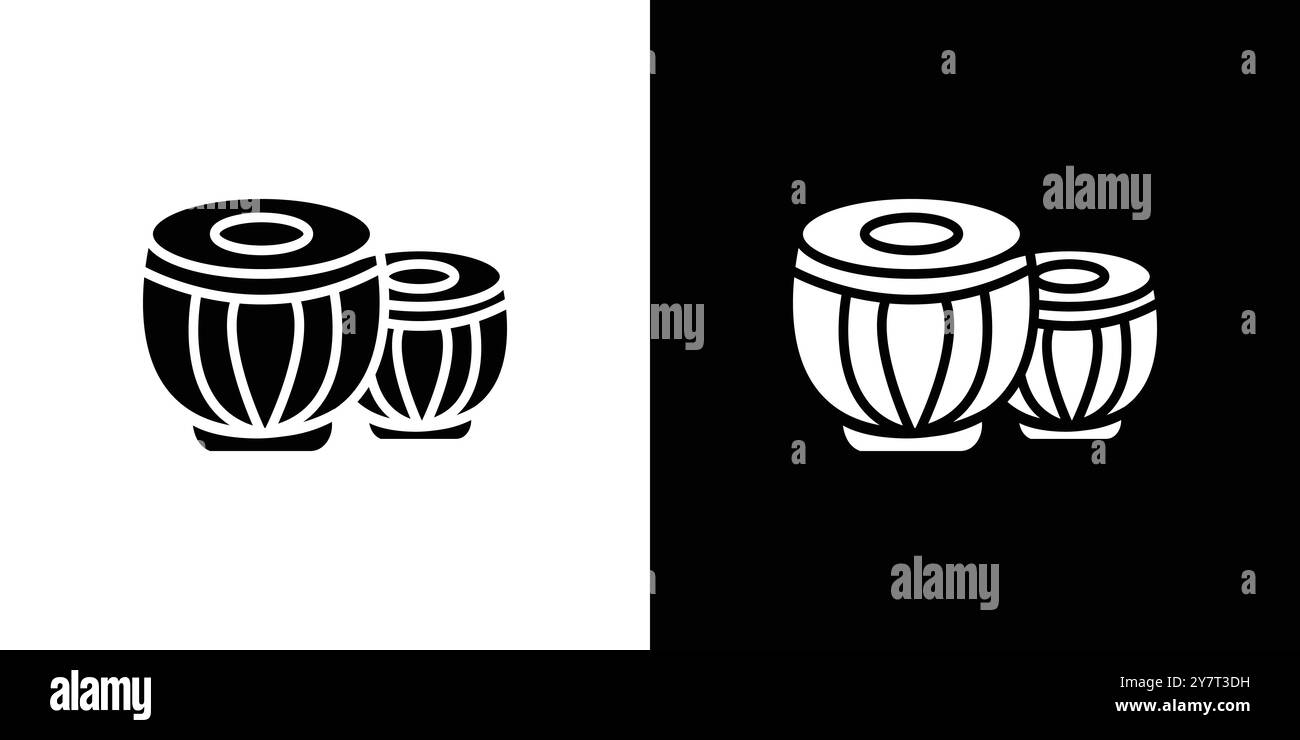 Tabla icon vector line logo mark or symbol set collection outline style ...