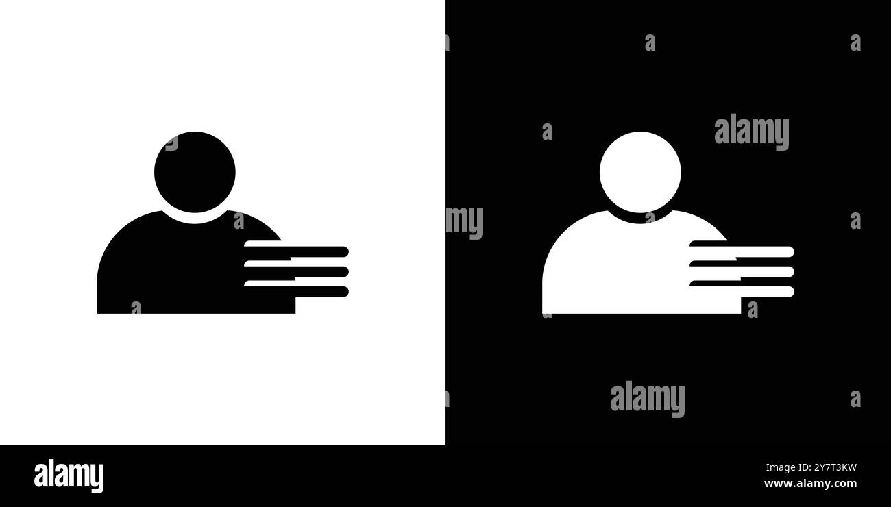 User information icon vector line logo mark or symbol set collection ...