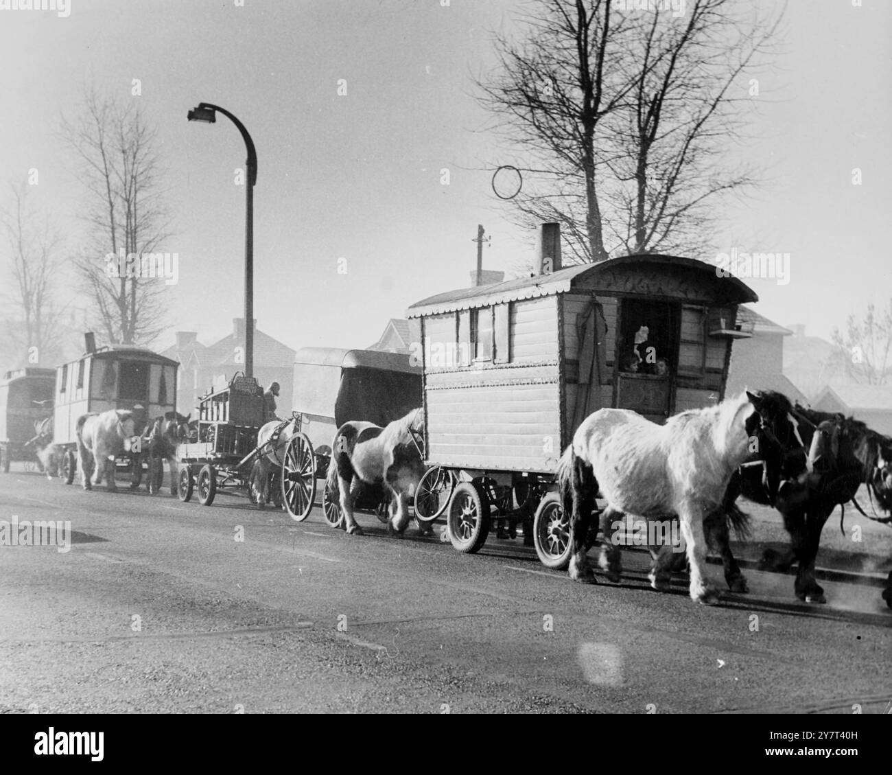 The Roma on the move. Note the Reading wagon leading the convoy , with ...