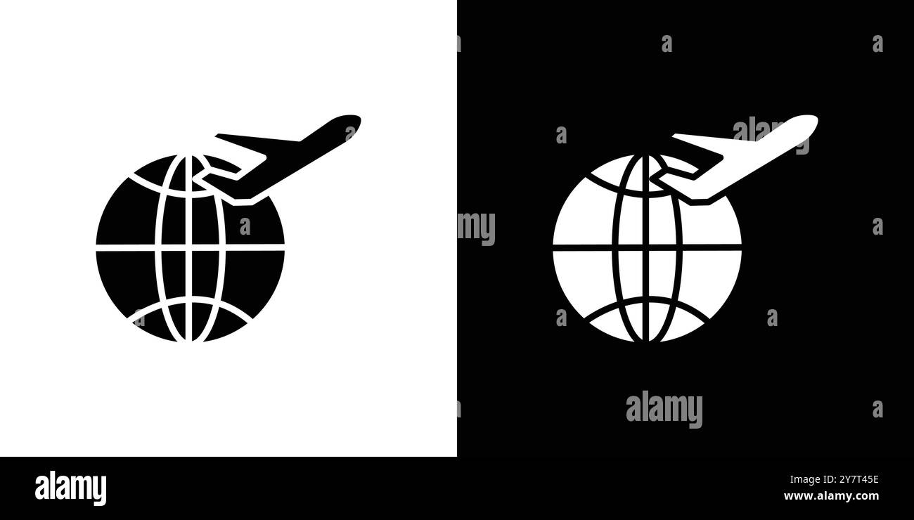 voyage icon vector line logo mark or symbol set collection outline ...