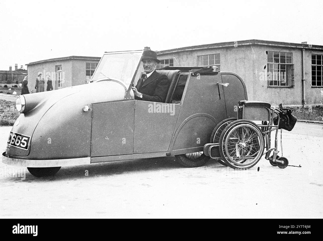 'DREAM CAR ' FOR DISABLED MEN Seen at the Norcross depot of the ...