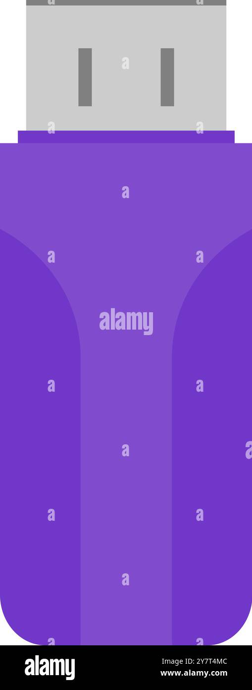 Purple USB flash drive. Purple USB flash drive icon Stock Vector Image ...