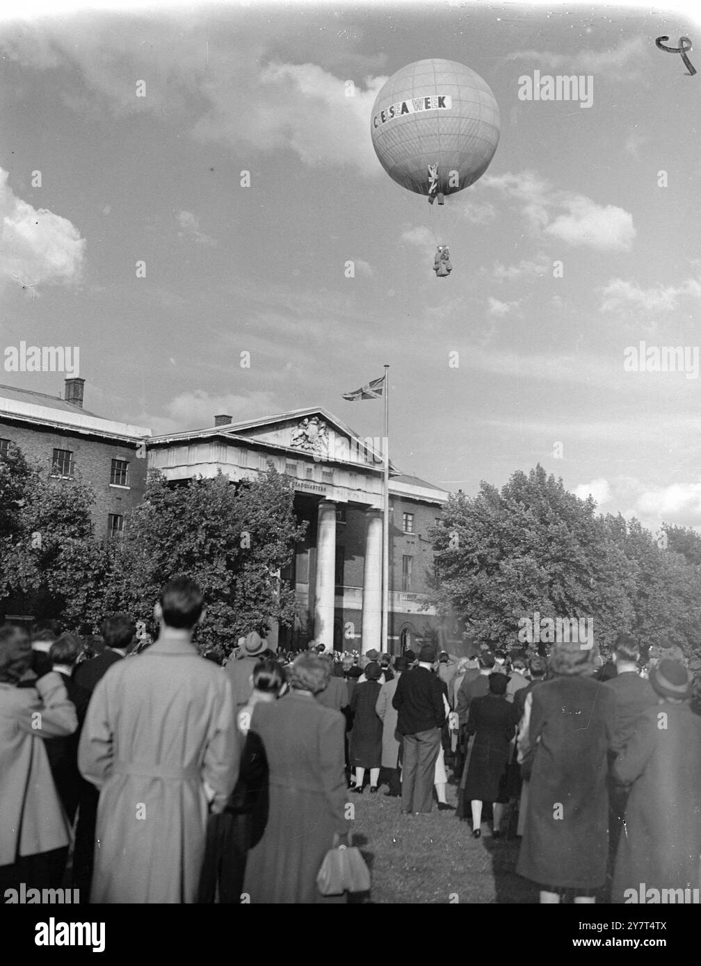 THE BALLOON GOES UP AT CHELSEA Thousands of Londoners saw that ...