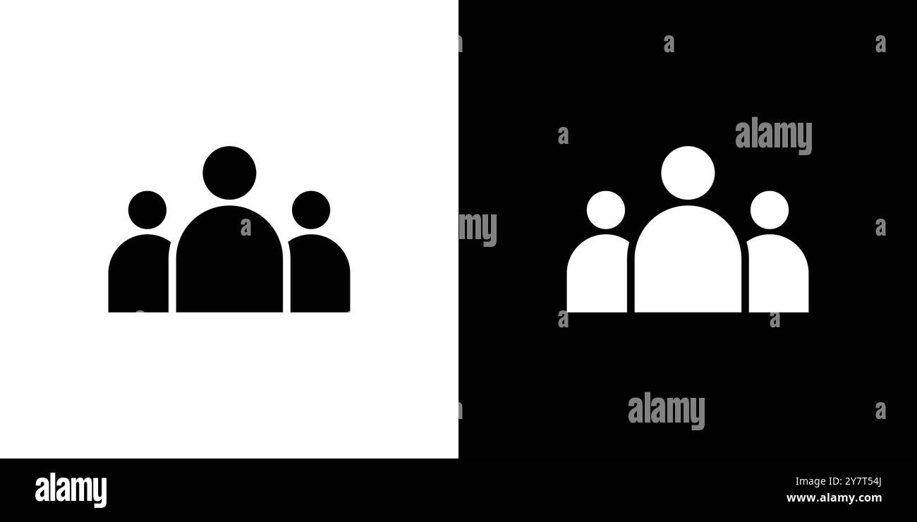 Squad icon vector line logo mark or symbol set collection outline style ...