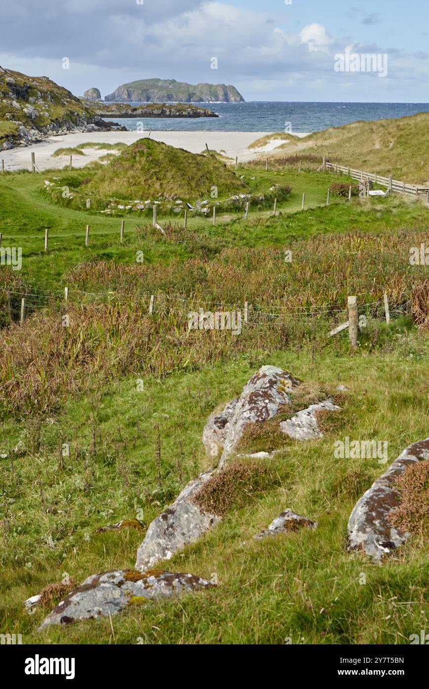 Iron Age House on Great Bernera, Isle of Lewis in the Outer Hebrides ...