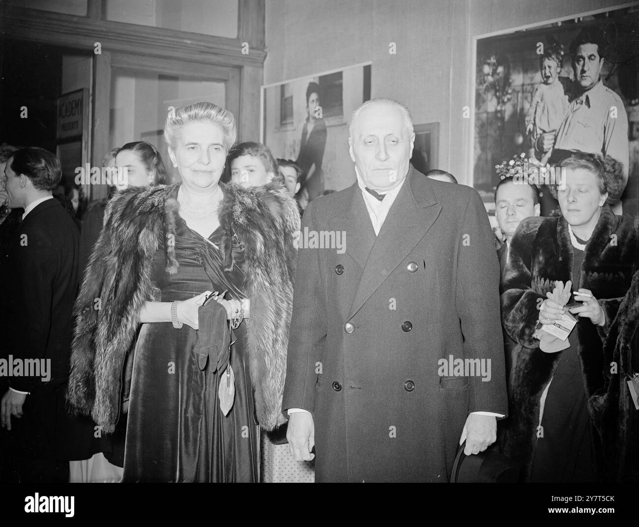 ITALIAN AMBASSADOR AT ' ANGELINA ' PREMIERE IN LONDON DUKE GALLARATI ...