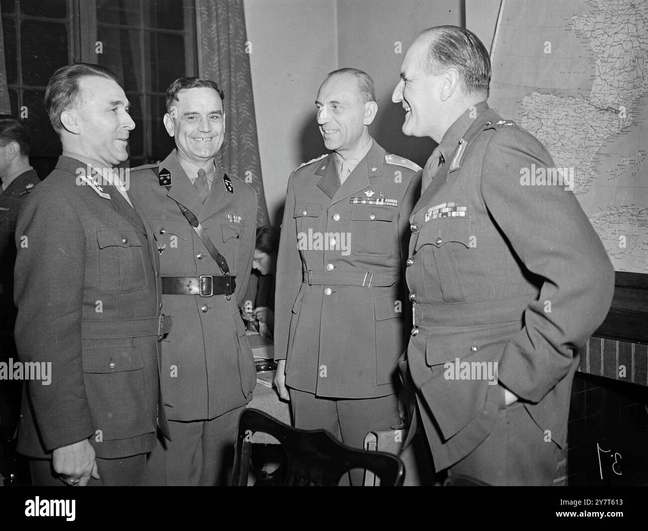 WEST'S ANTI-AIRCRAFT COMMANDERS MEET IN LONDON Air defence problems are ...