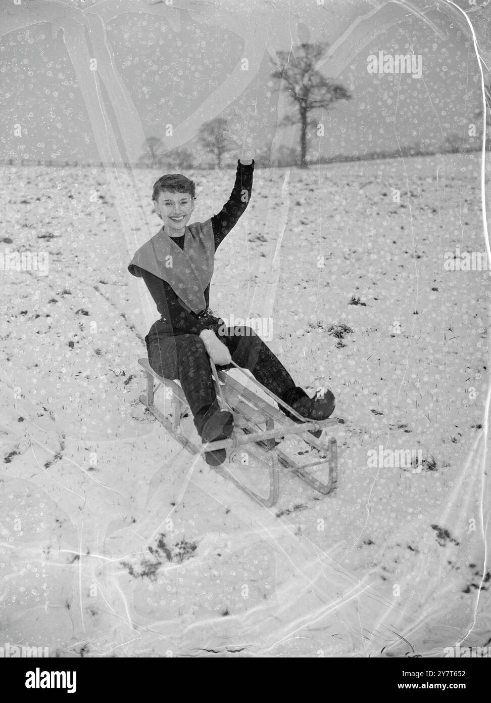 FUN AT ELSTREE While Britain shivers in wintry chill and buses skid on ...