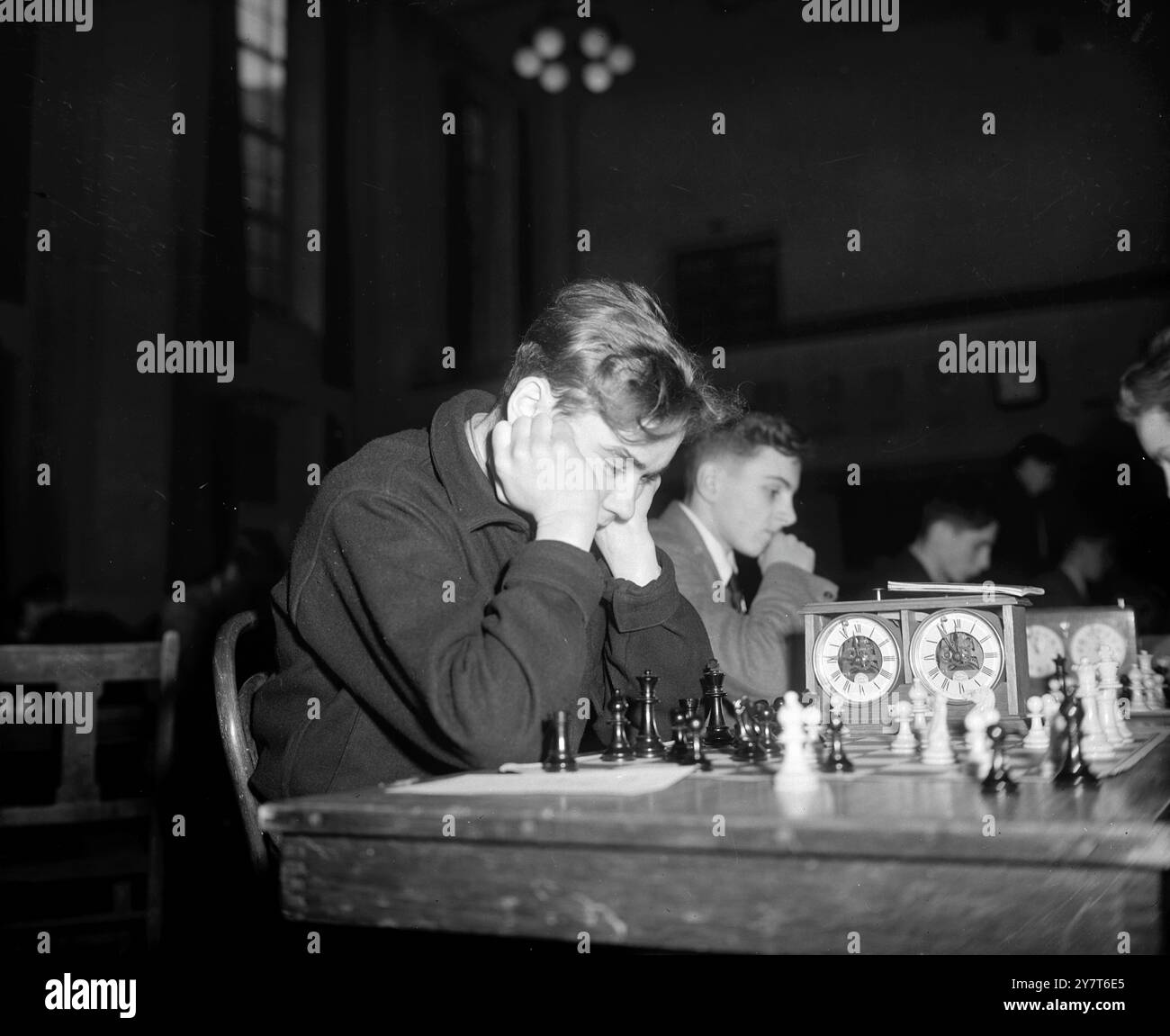 BLACK STUDY Motionless as his brain does the work is 15-year-old PETER ...