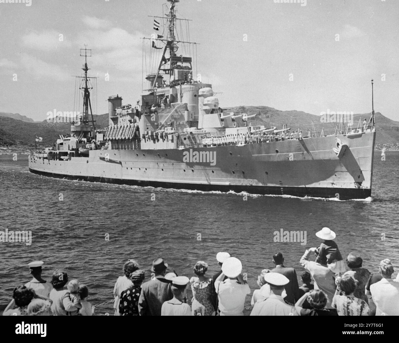 NEW FLAGSHIP OF SOUTH ATLANTIC STATION H.M.S Bermuda, new flagship of ...