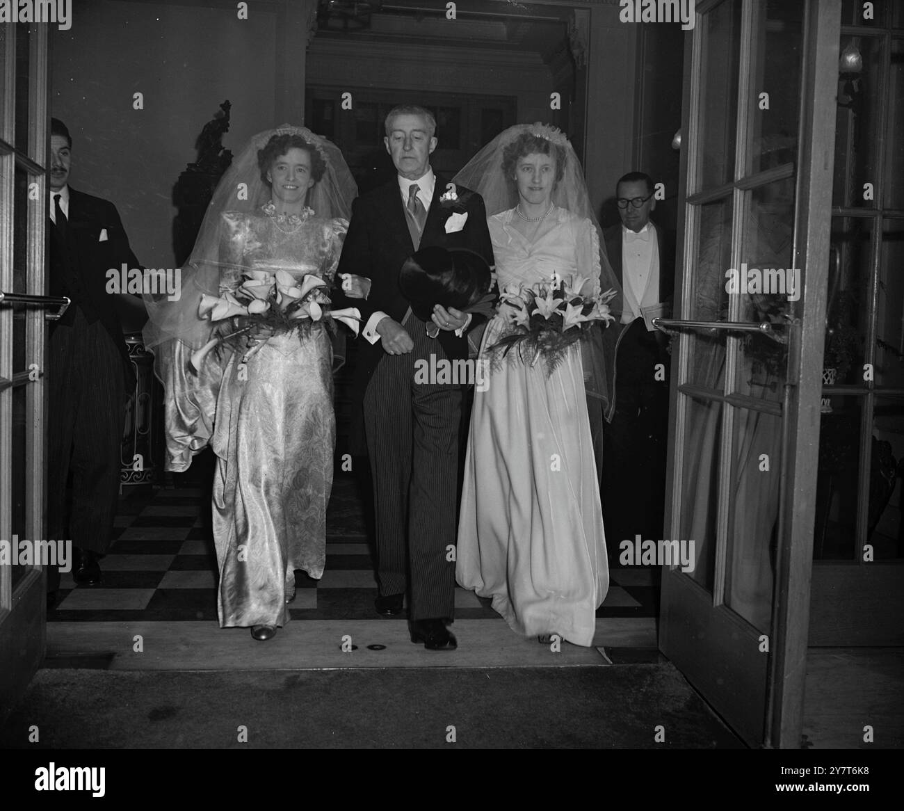 SISTERS GO TO DOUBLE WEDDING Molly and Patricia Brownrigg, daughters of ...