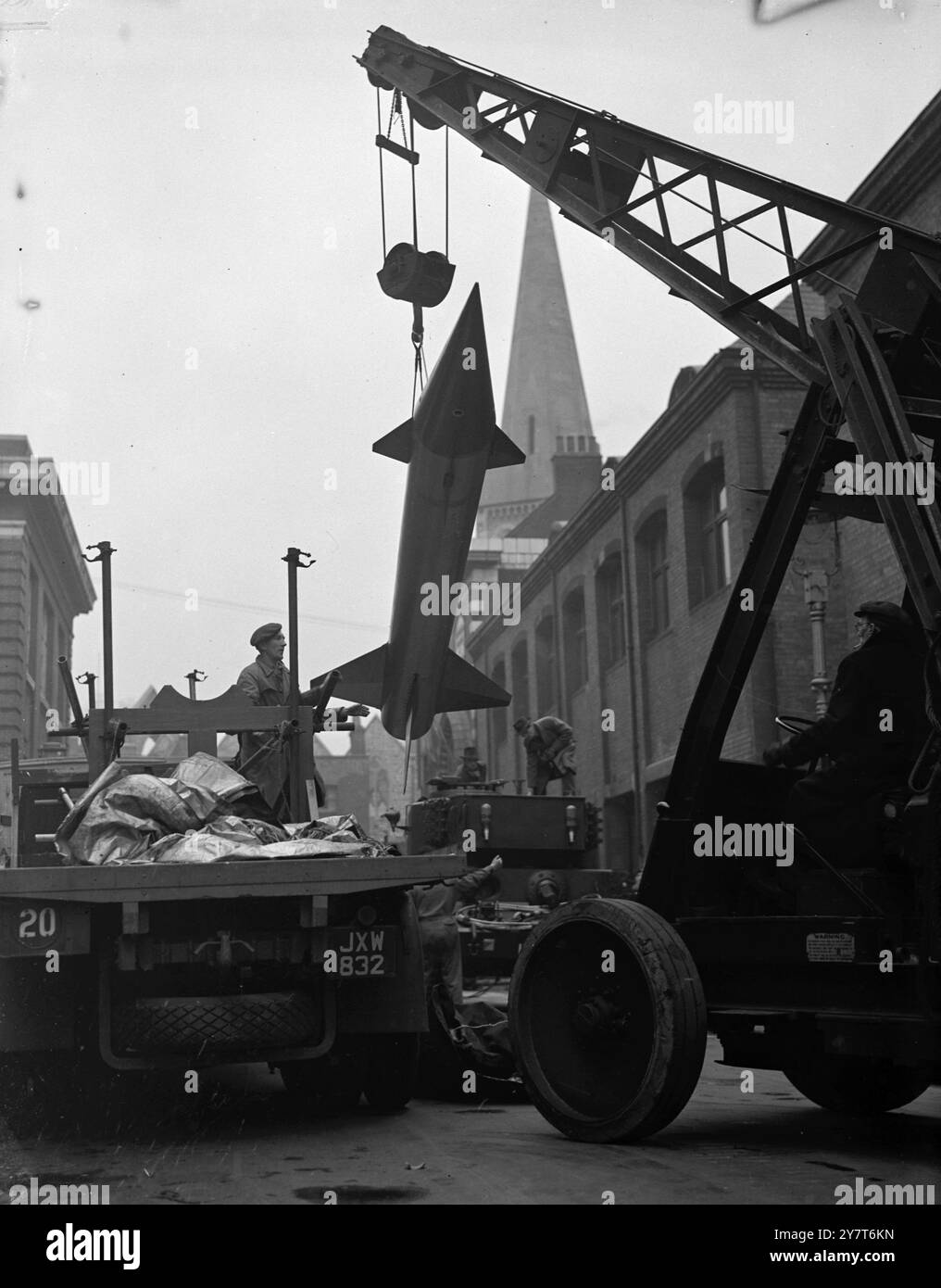 BRITISH ROCKET IN LONDON FOR FIRST PUBLIC SHOWING To be shown in public ...