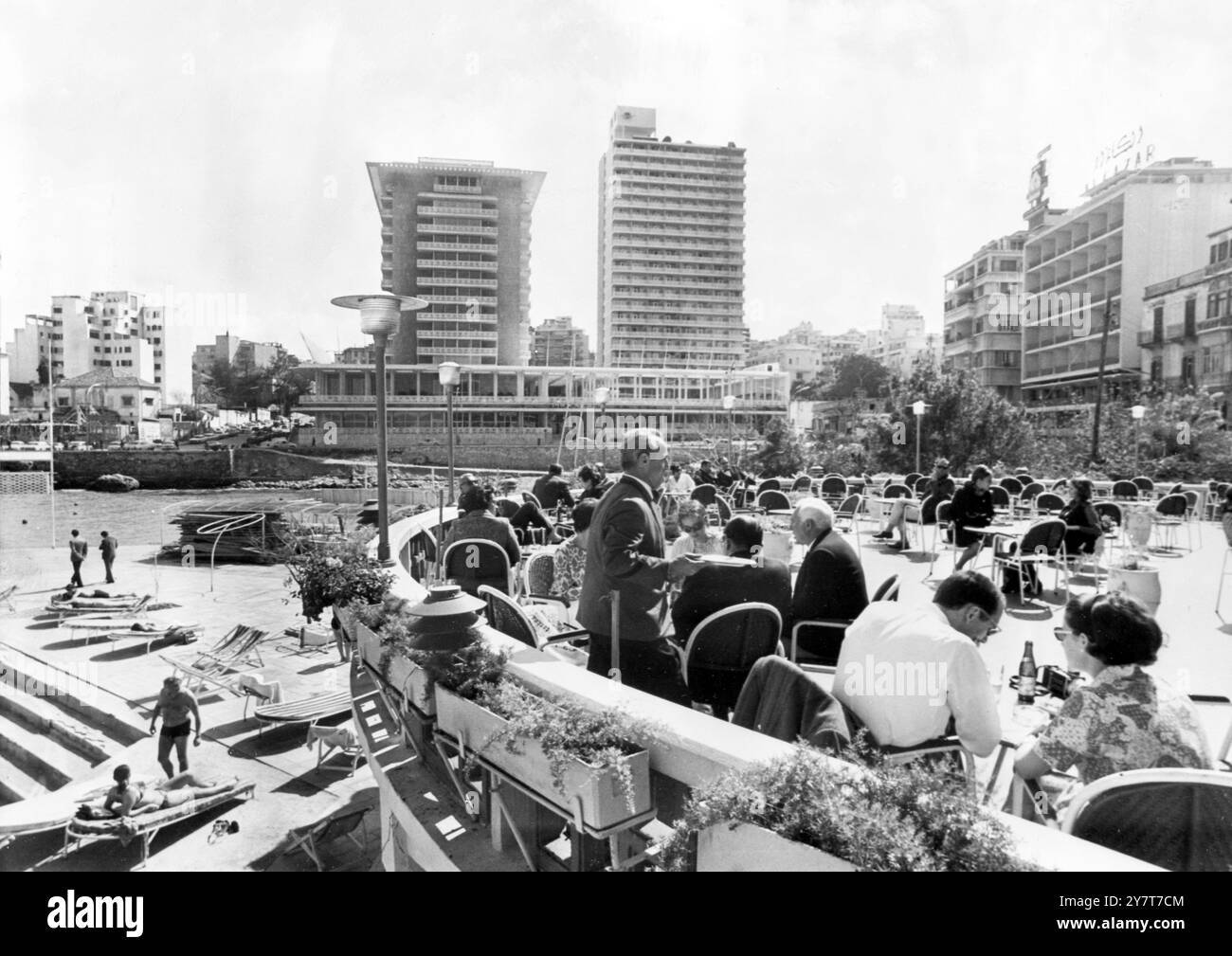 Beirut: At the famous Hotel St George on the beach front of Beirut ...