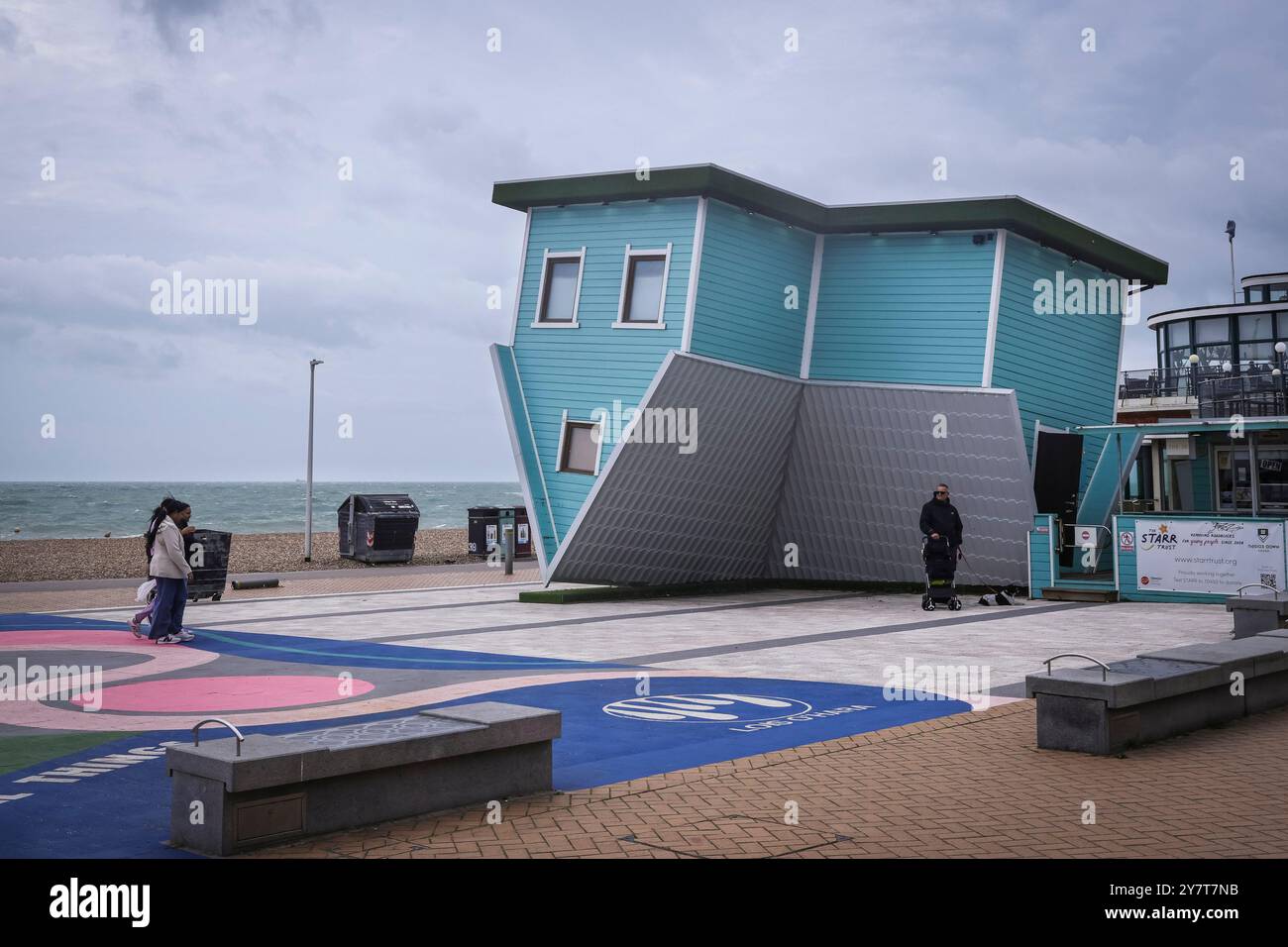 The Upside Down House Brighton, tourist attraction exterior in Brighton ...