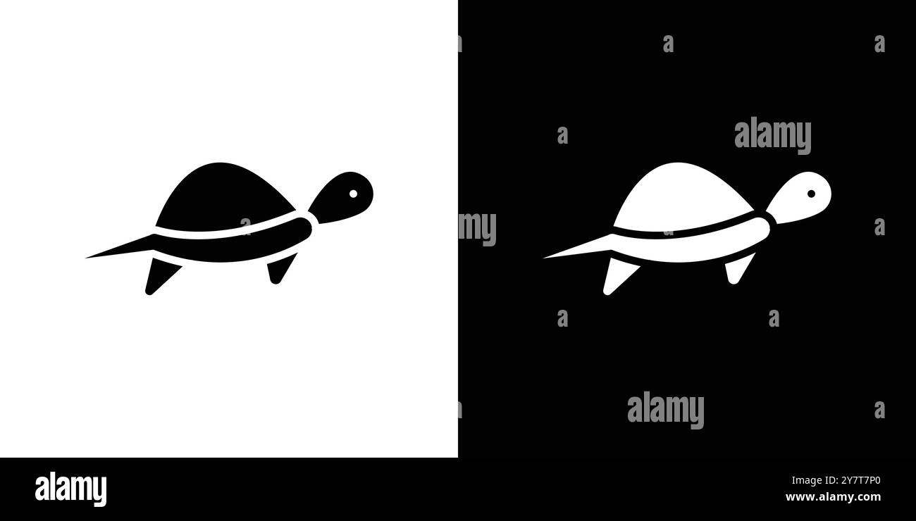 turtle icon vector line logo mark or symbol set collection outline ...