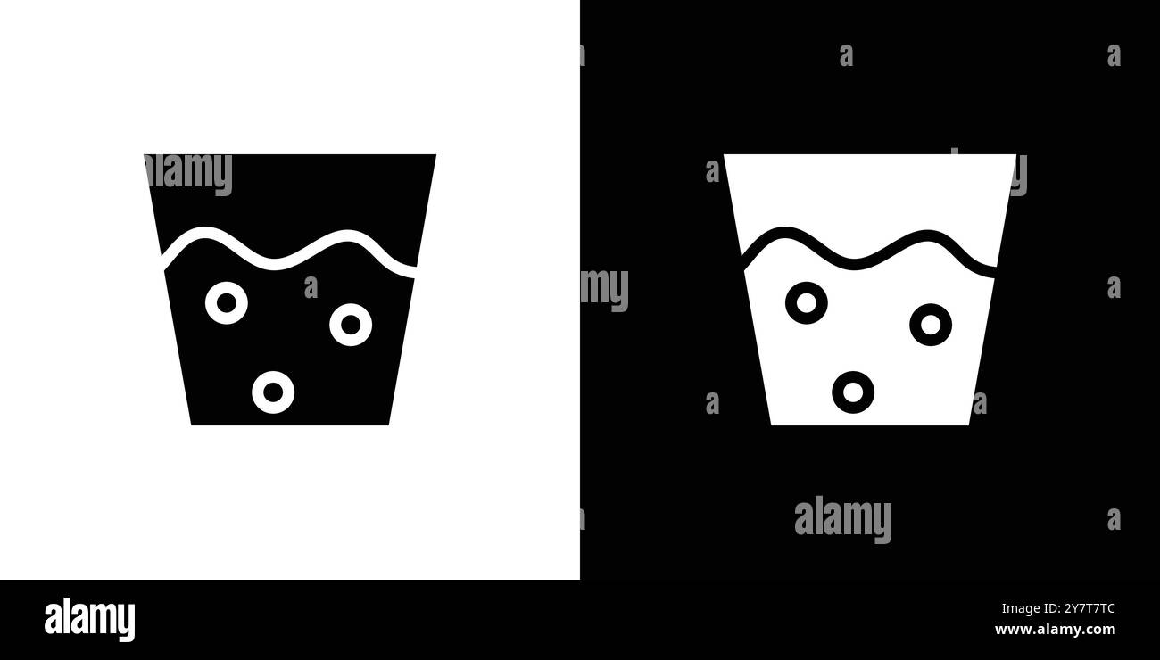 Water soak icon vector line logo mark or symbol set collection outline ...