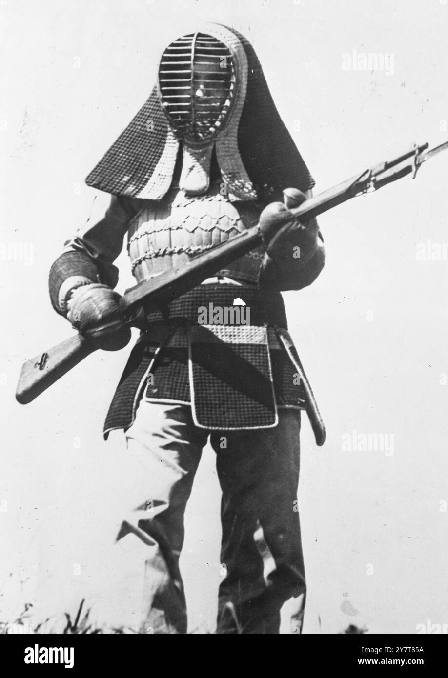 JAPANESE BAYONET-FIGHTING SUITPhoto shows: - John Jones Jr. of East ...