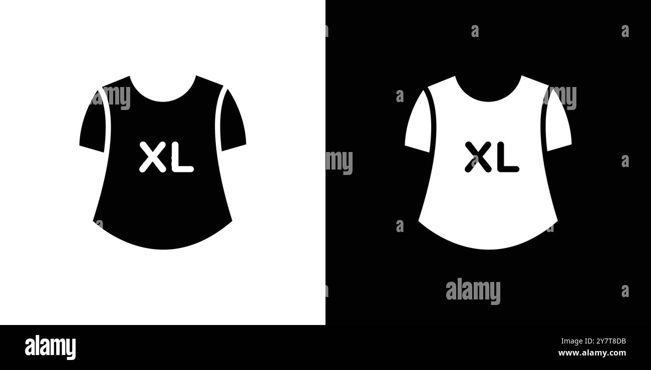 XL Shirt Size Icon vector line logo mark or symbol set collection ...
