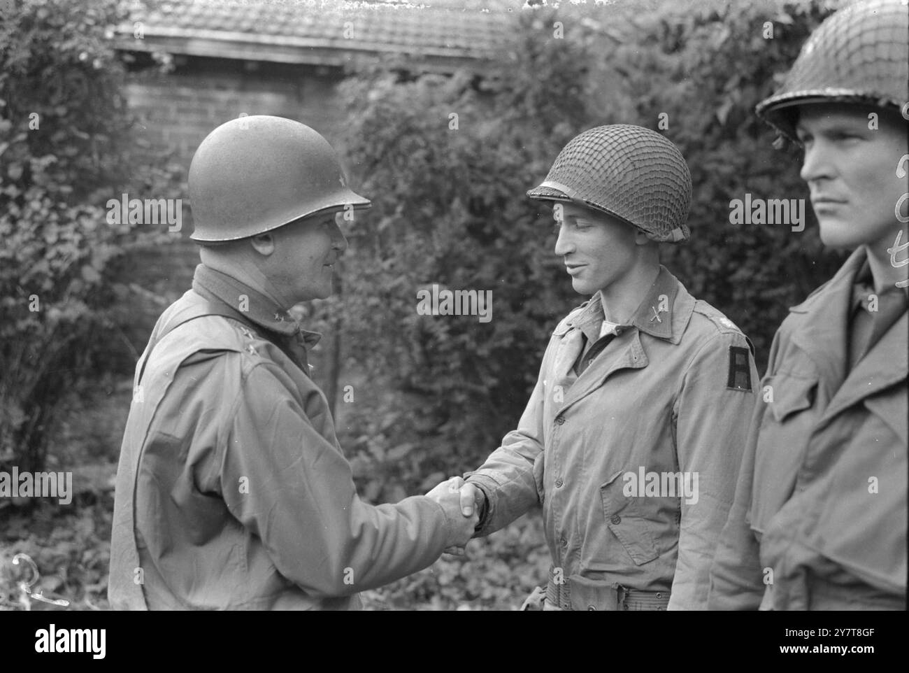 GENERAL COLLINS CONGRATS NEPHEW 1944Gen. Collins congratulates his ...