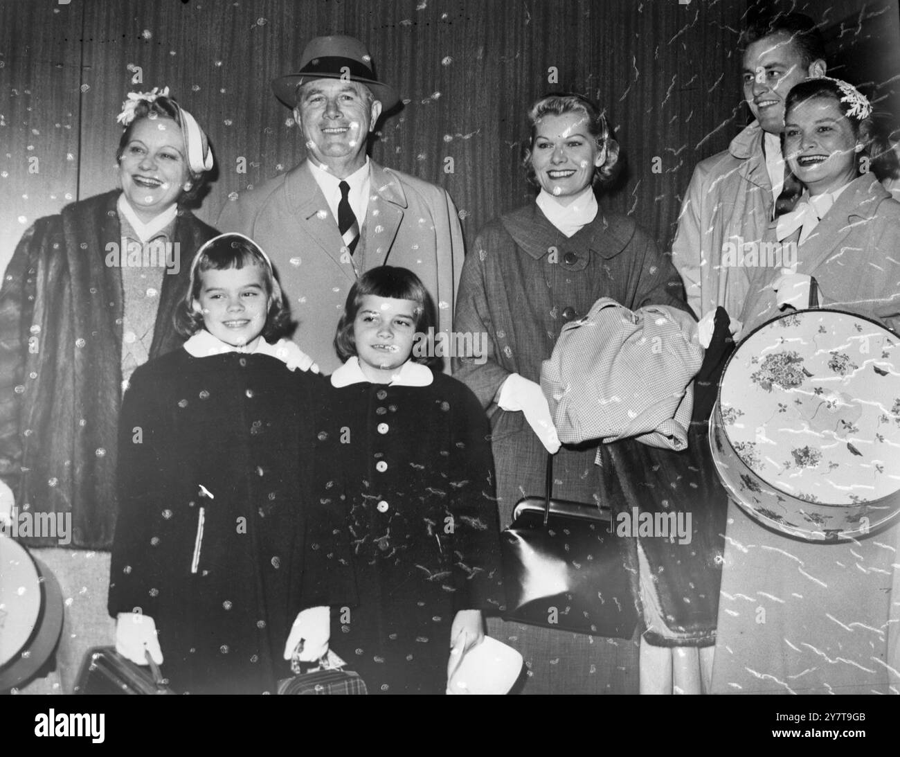 GRACE KELLY'S FAMILY ABOARD CONSTITUTION New York USA : Pictured aboard ...