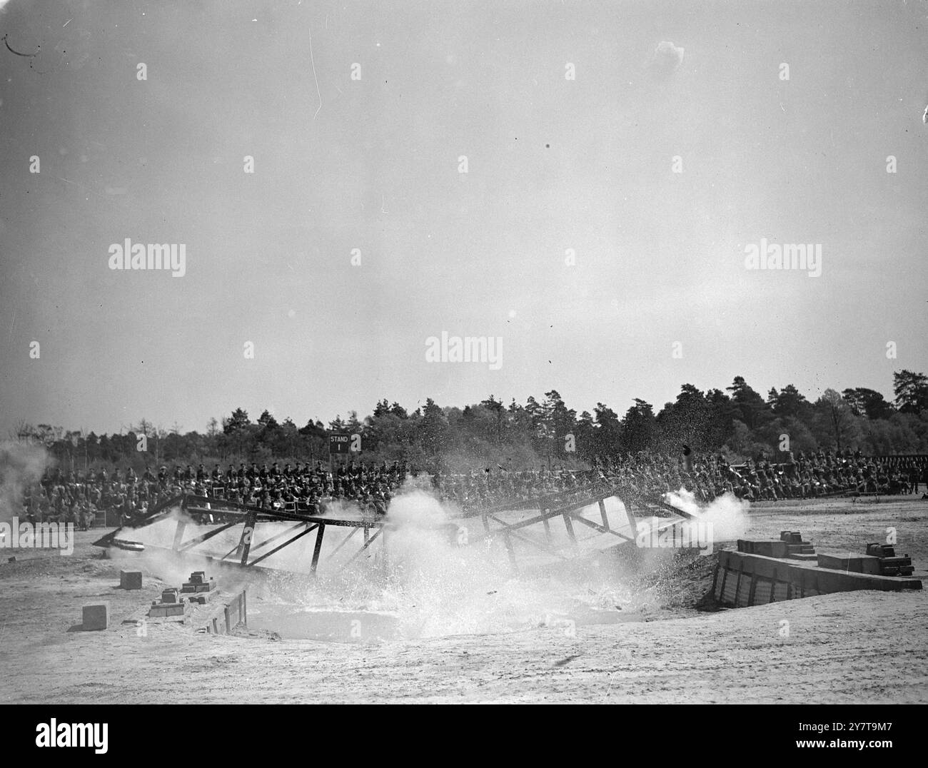Engineers destroy a bridge Engineers show the lessons learnt during and ...